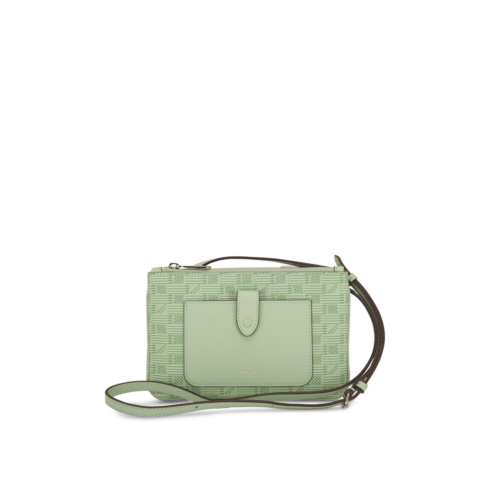 Moreau Paris - Promenade Mint Double Pouch Crossbody Bag
