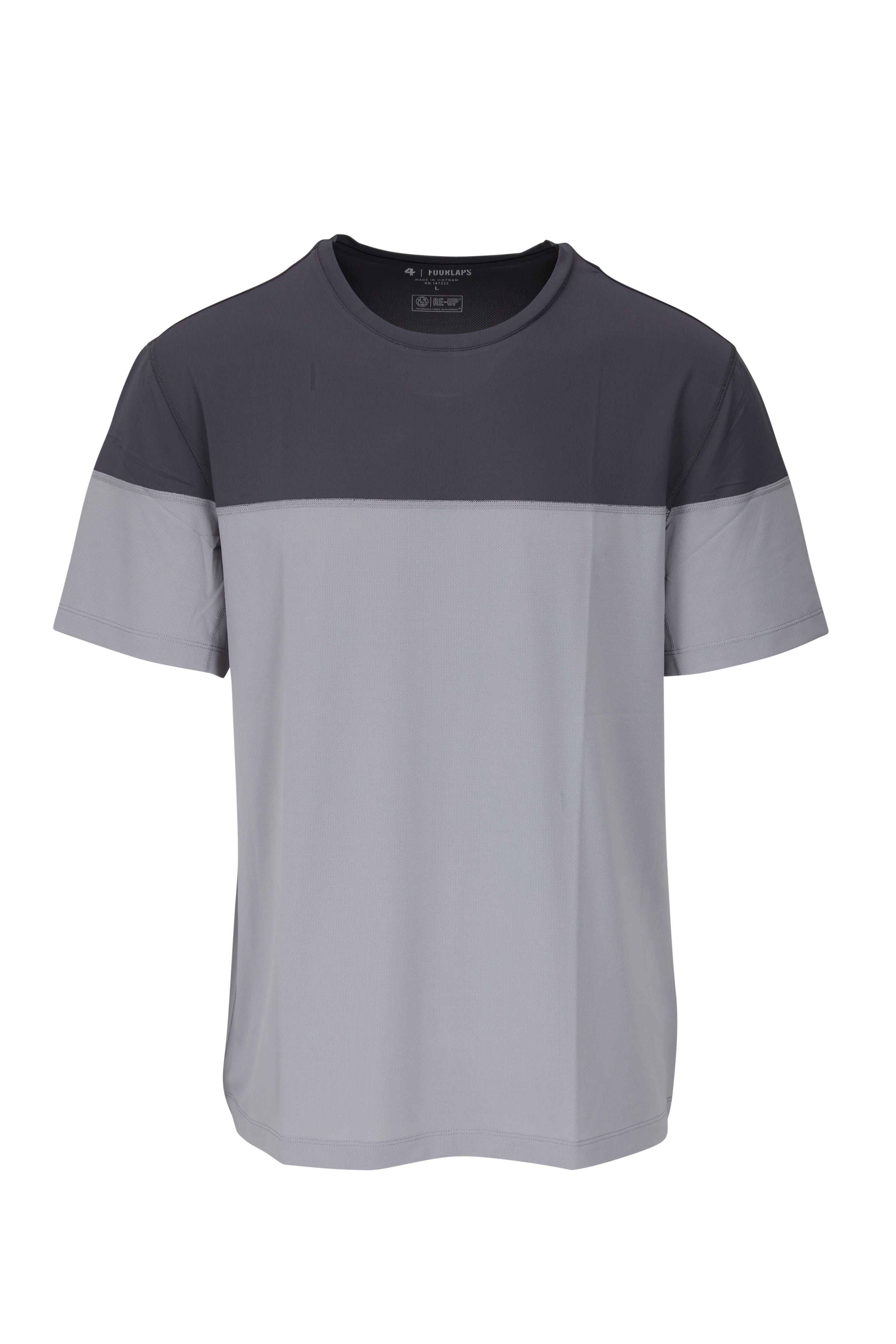 Fourlaps - Smash Gray Stripe Performance T-Shirt