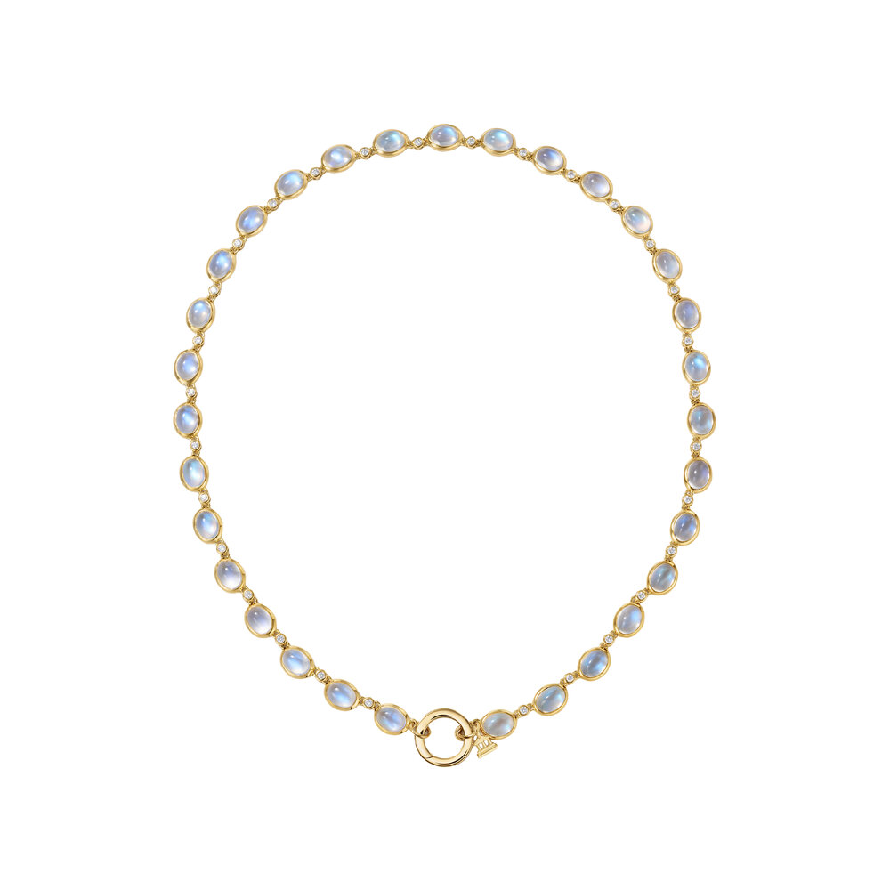Temple St. Clair - 18k Yellow Gold Blue Moon Necklace