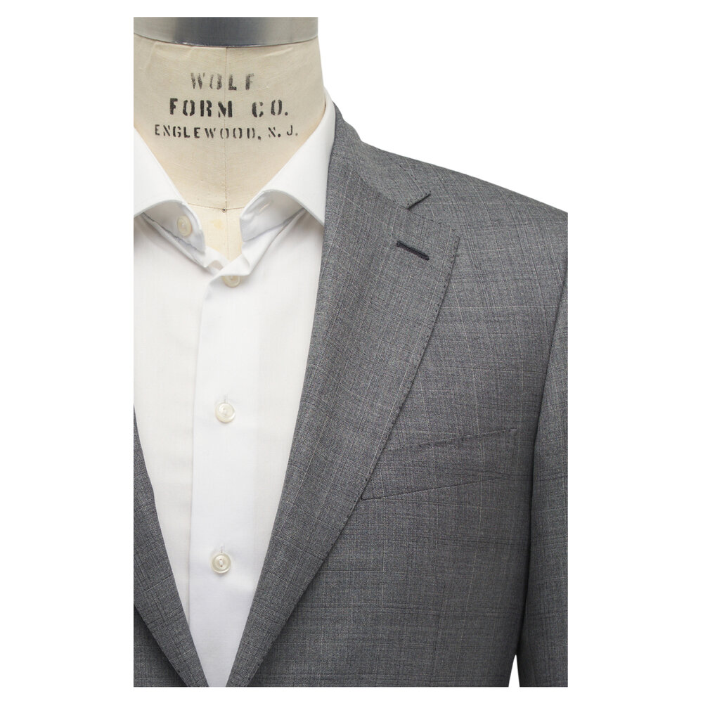 Brioni - Gray Tonal Check Wool & Silk Suit | Mitchell Stores