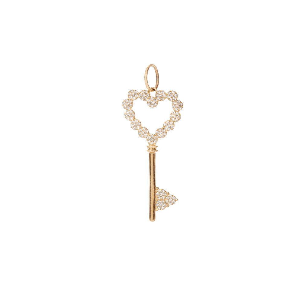 Kai Linz - 14K Yellow Gold Diamond Key Charm | Mitchell Stores