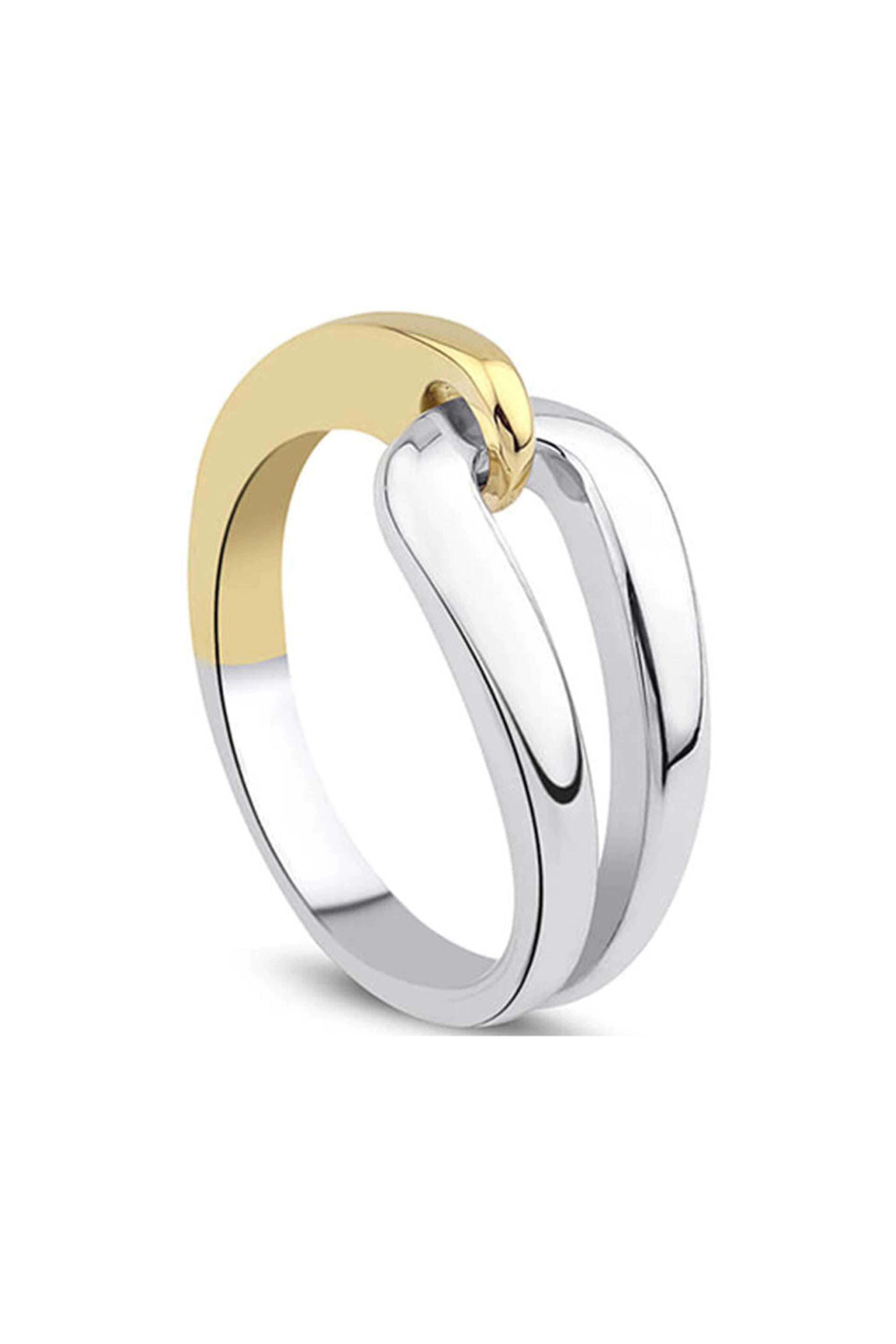 Kloto - 18k Yellow Gold and Sterling Silver Reform Ring