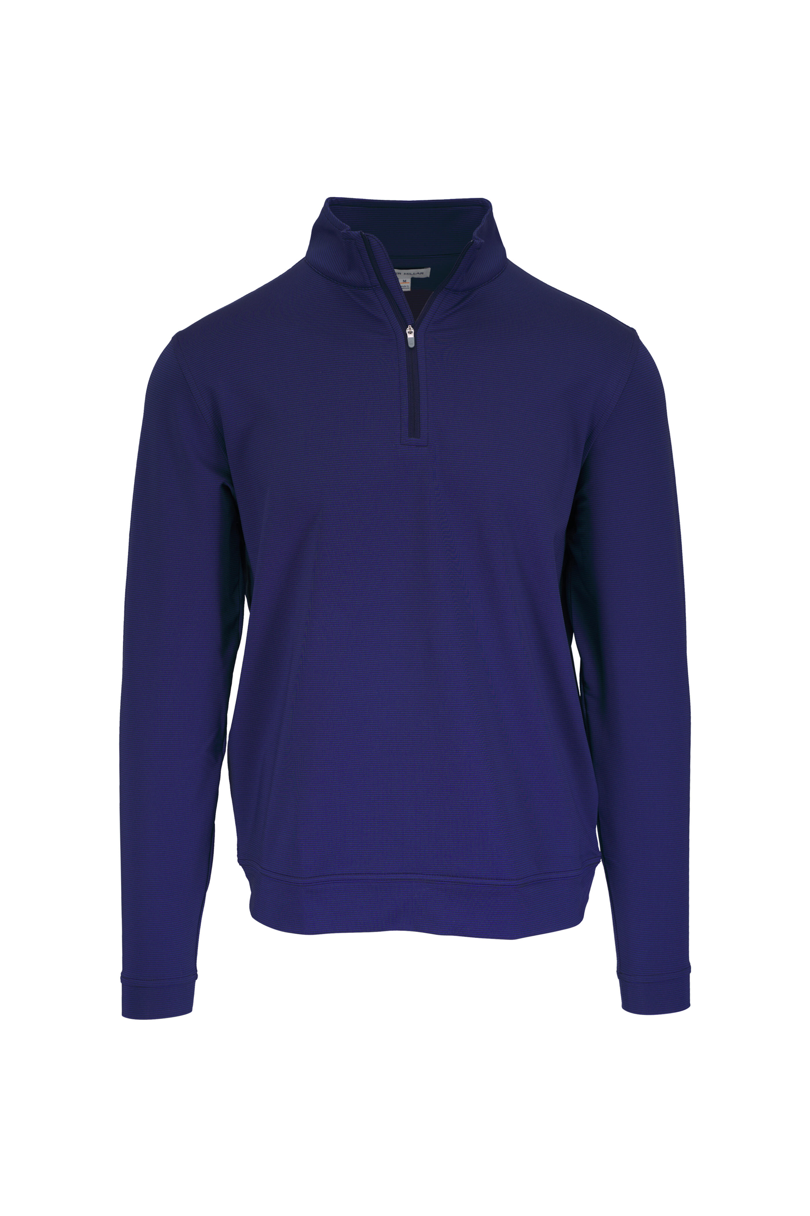 Peter Millar - Perth Sugar Stripe Navy Performance Quarter Zip