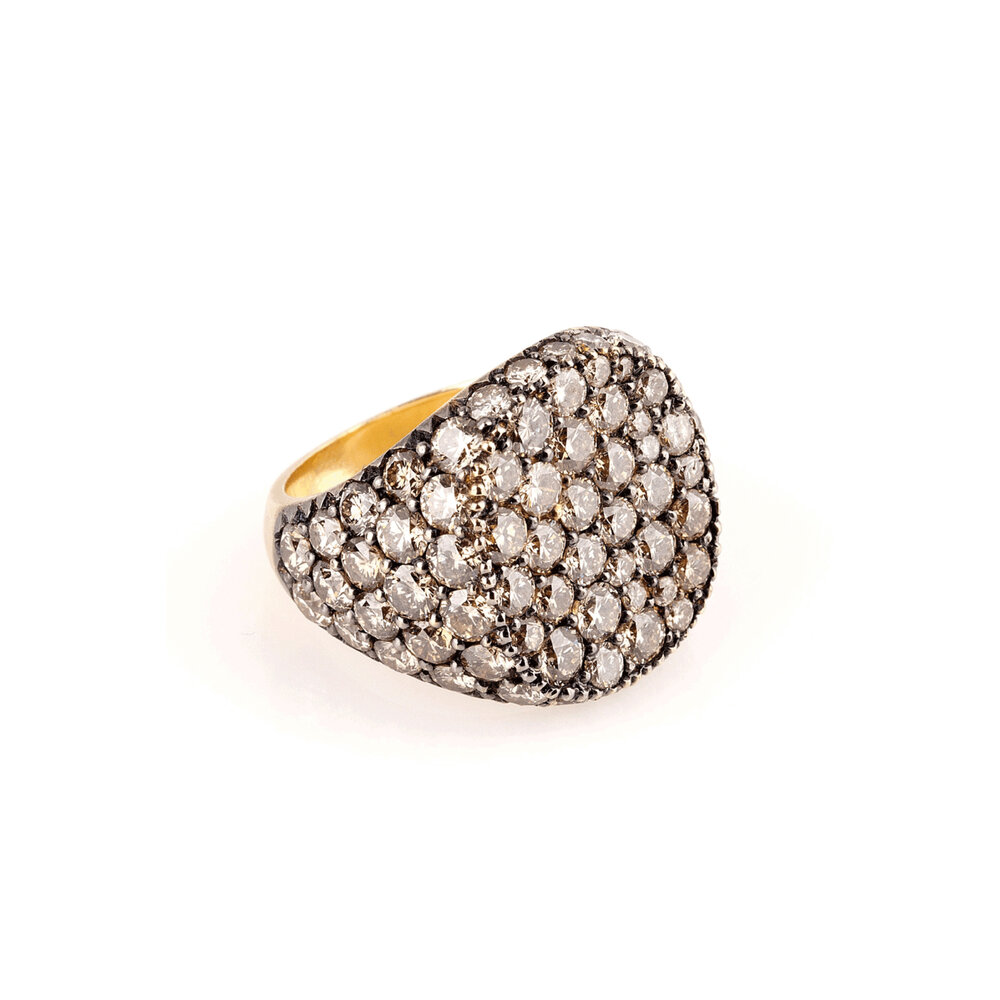 Sylva & Cie - Champagne Diamond Ghetto Chic Ring