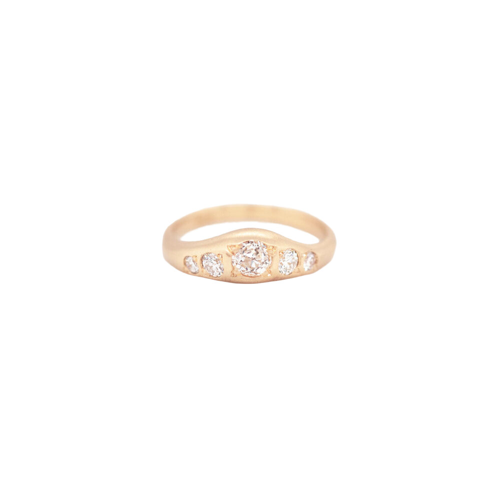 Kali Zoe - 14k Yellow Gold Diamond Arches Ring | Mitchell Stores