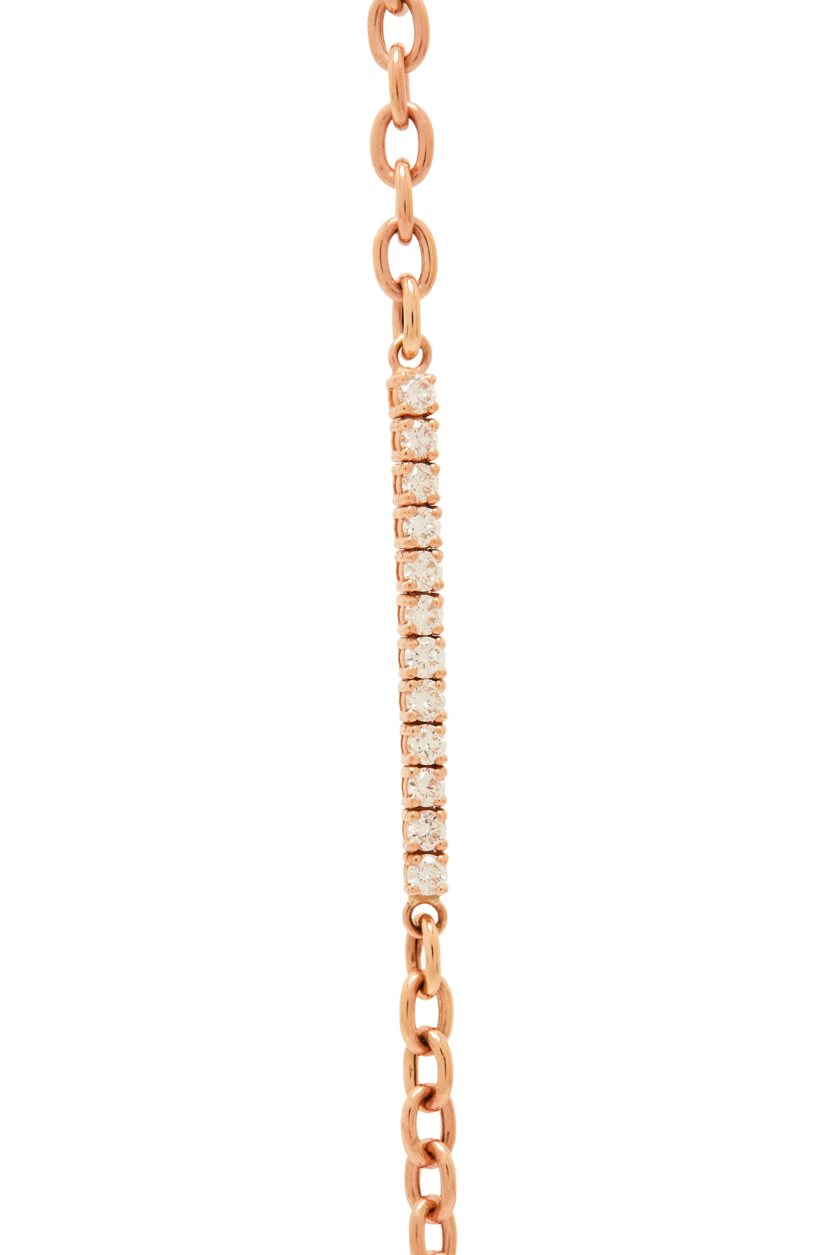 Genevieve Lau - Rose Gold Hollow Link Chain Tennis Bracelet