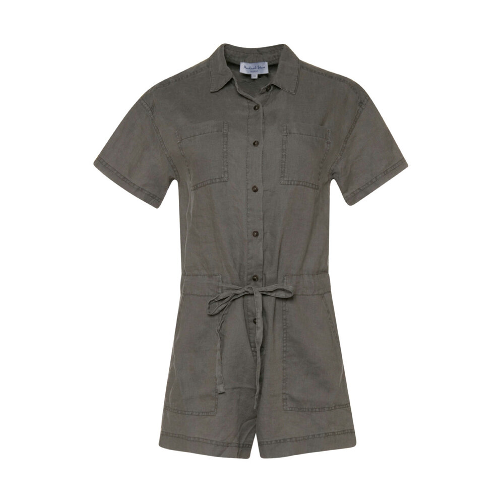 Michael Stars - Galvanized Short Sleeve Nadine Romper