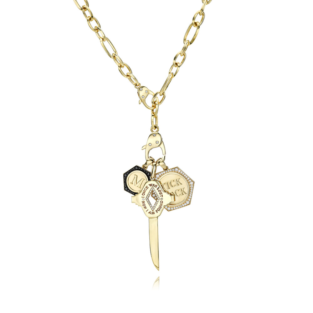 Dru - Goddess Diamond Clasp Lariat Necklace | Mitchell Stores