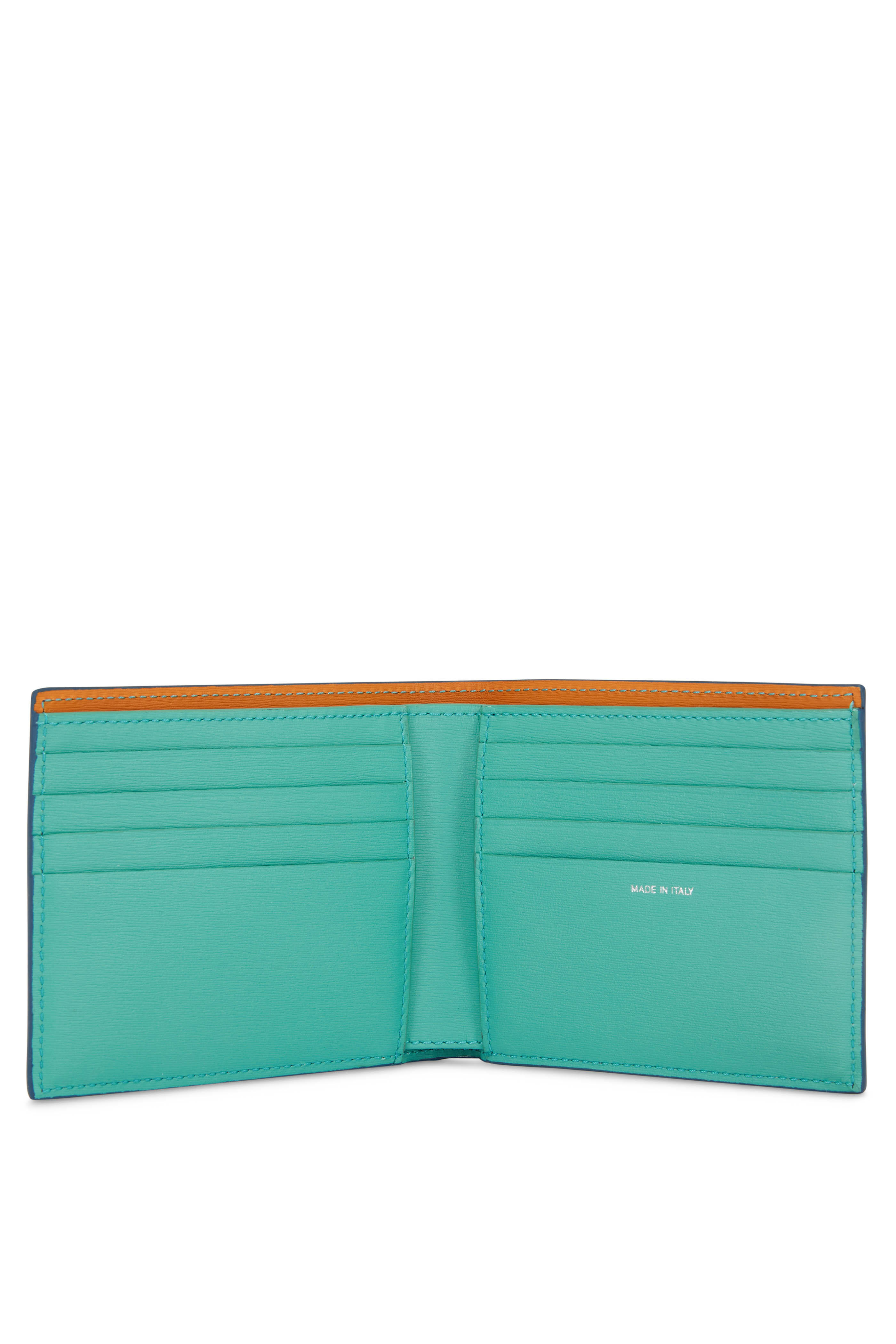 Paul Smith - Blue Leather Bi-Fold Wallet | Mitchell Stores