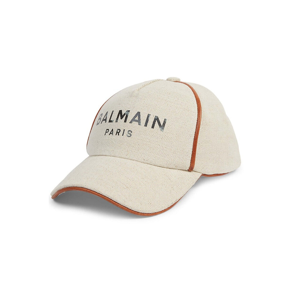 Balmain - Canvas Cap in Natural Marron | Mitchell Stores