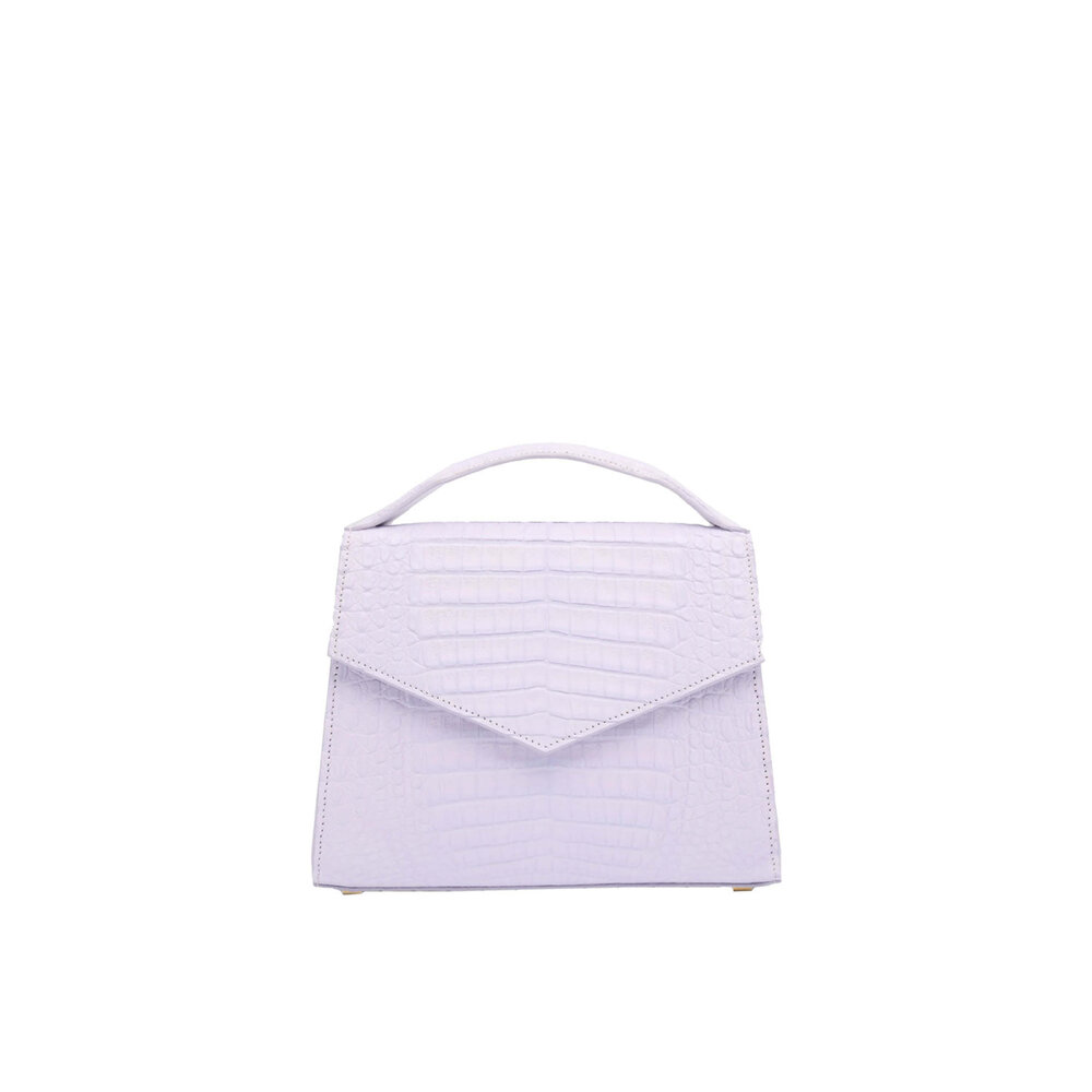 Maria Oliver - Medium Julia Top Handle Bag in Lavender