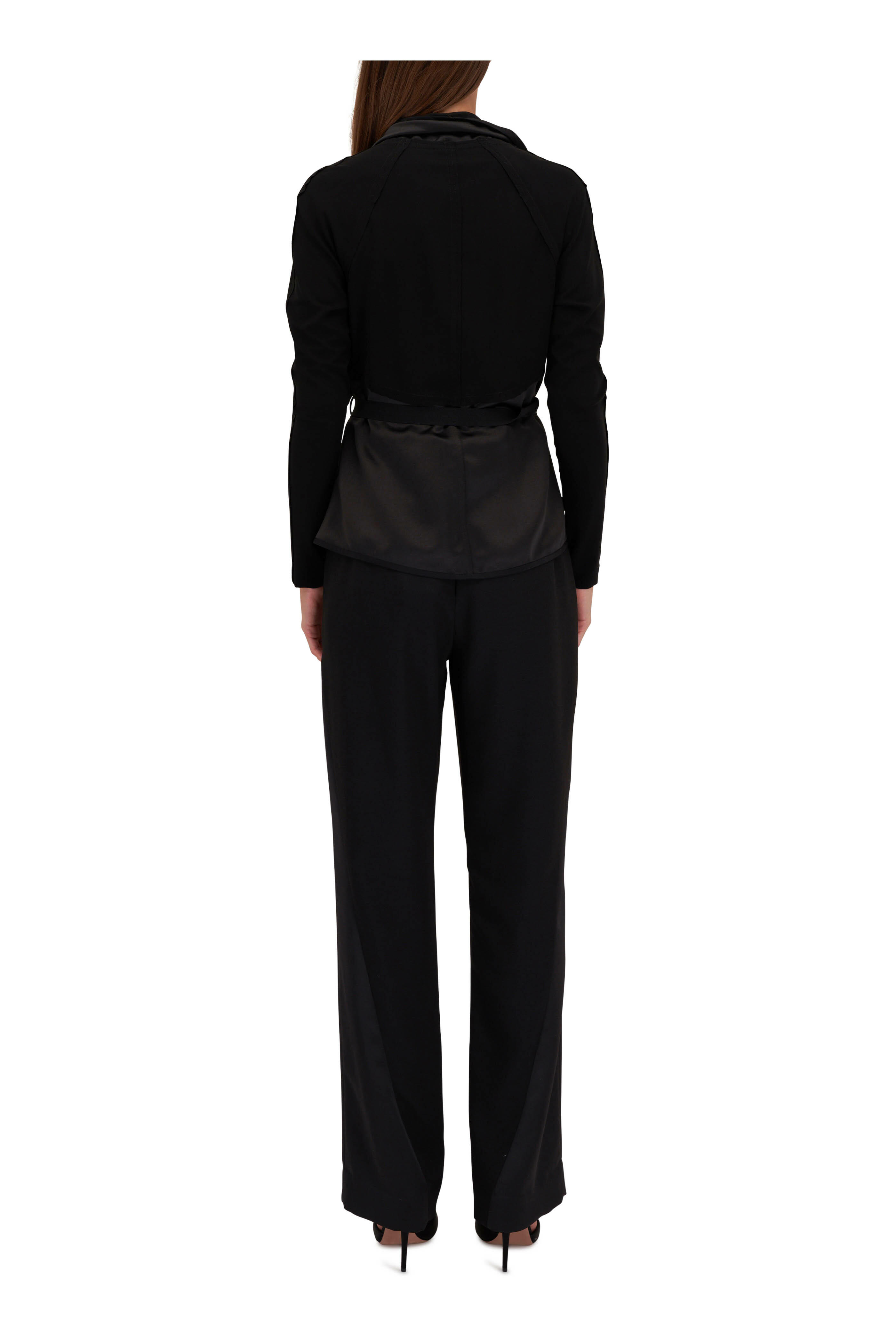 KZ_K Studio - Nova Black Drape Jacket | Mitchell Stores