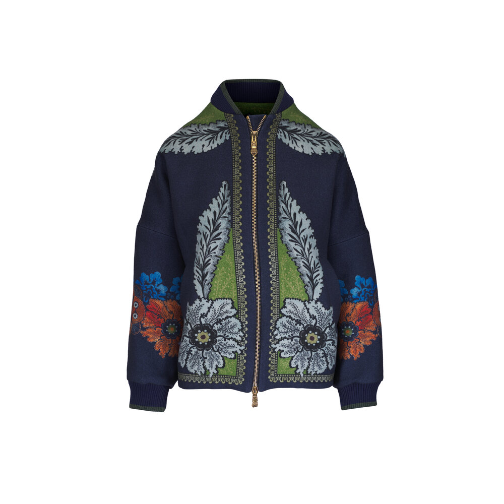 La DoubleJ - Brooklyn Bomber Bounty Placée Navy Wool Jacket