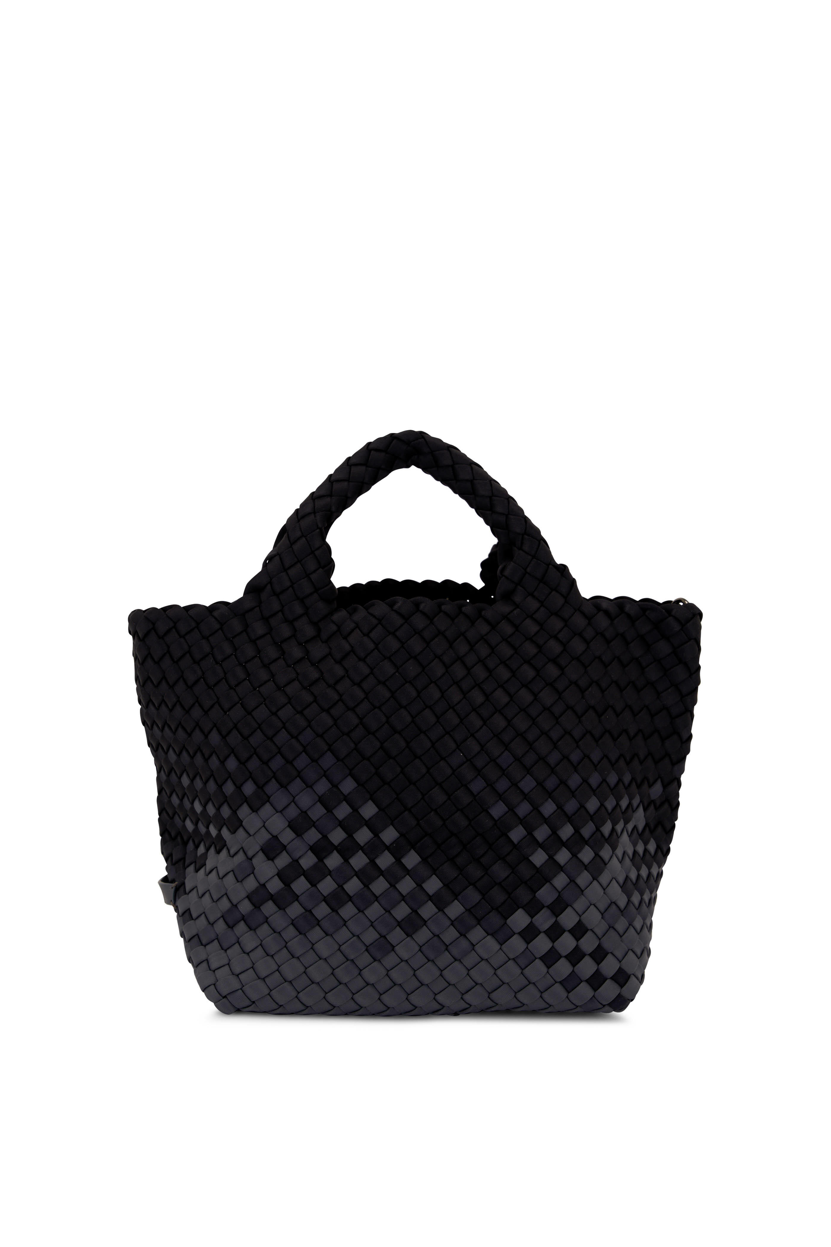 Naghedi - St. Barth's Olea Woven Dark Grey Tote Bag