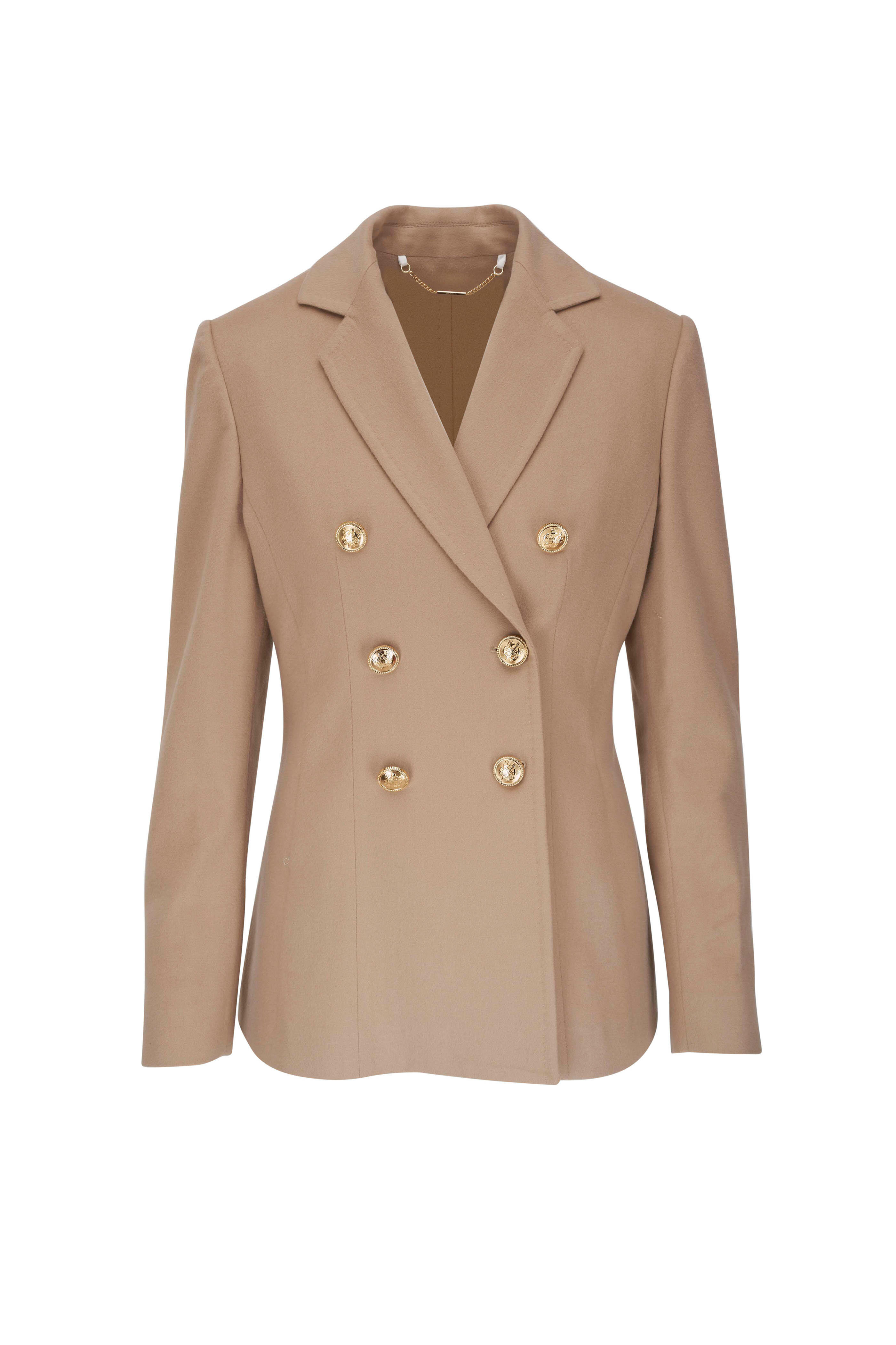 Kiton - Neutral Cashmere Double Breasted Jacket