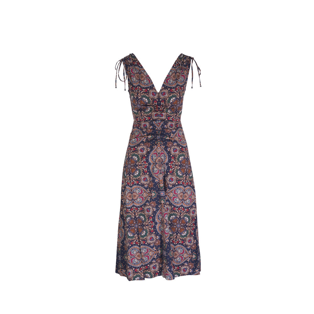 Veronica Beard - Zia Navy Multi Dress | Mitchell Stores