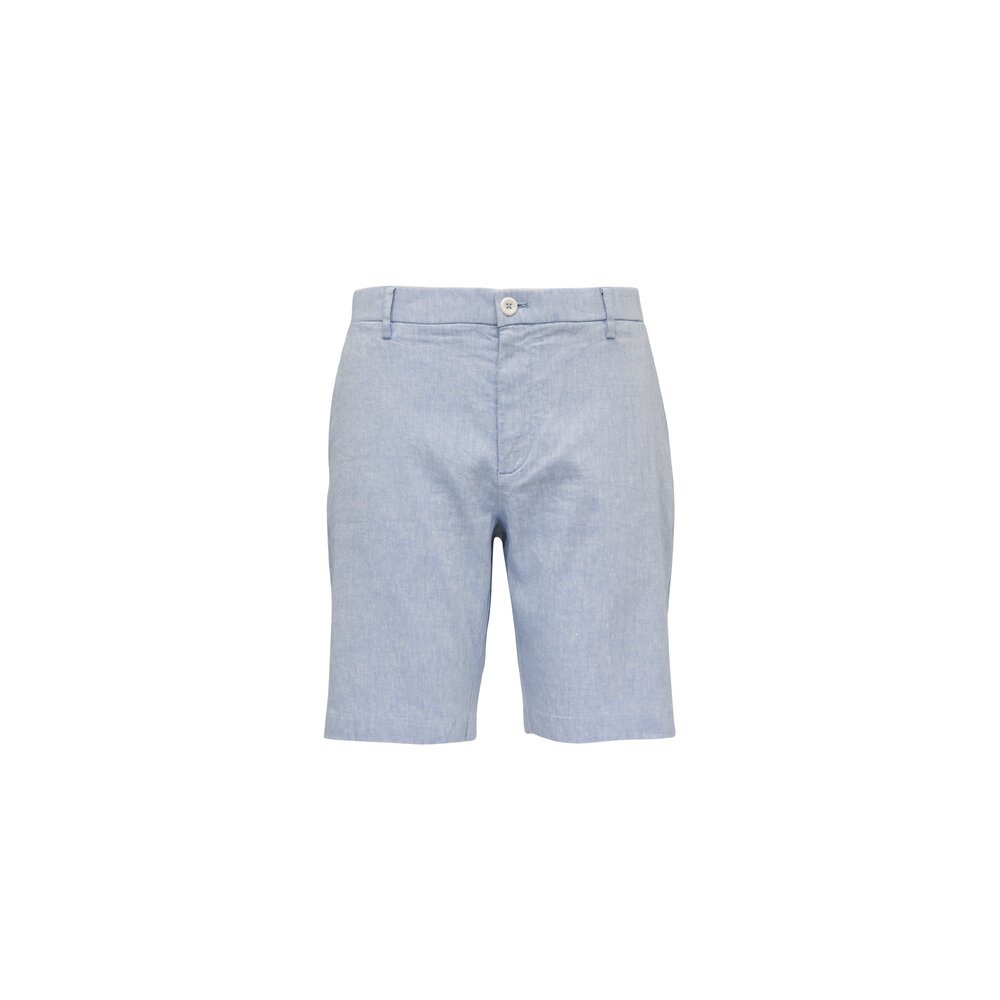 Deke - Oasis Chambray Twill Bermuda Shorts | Mitchell Stores