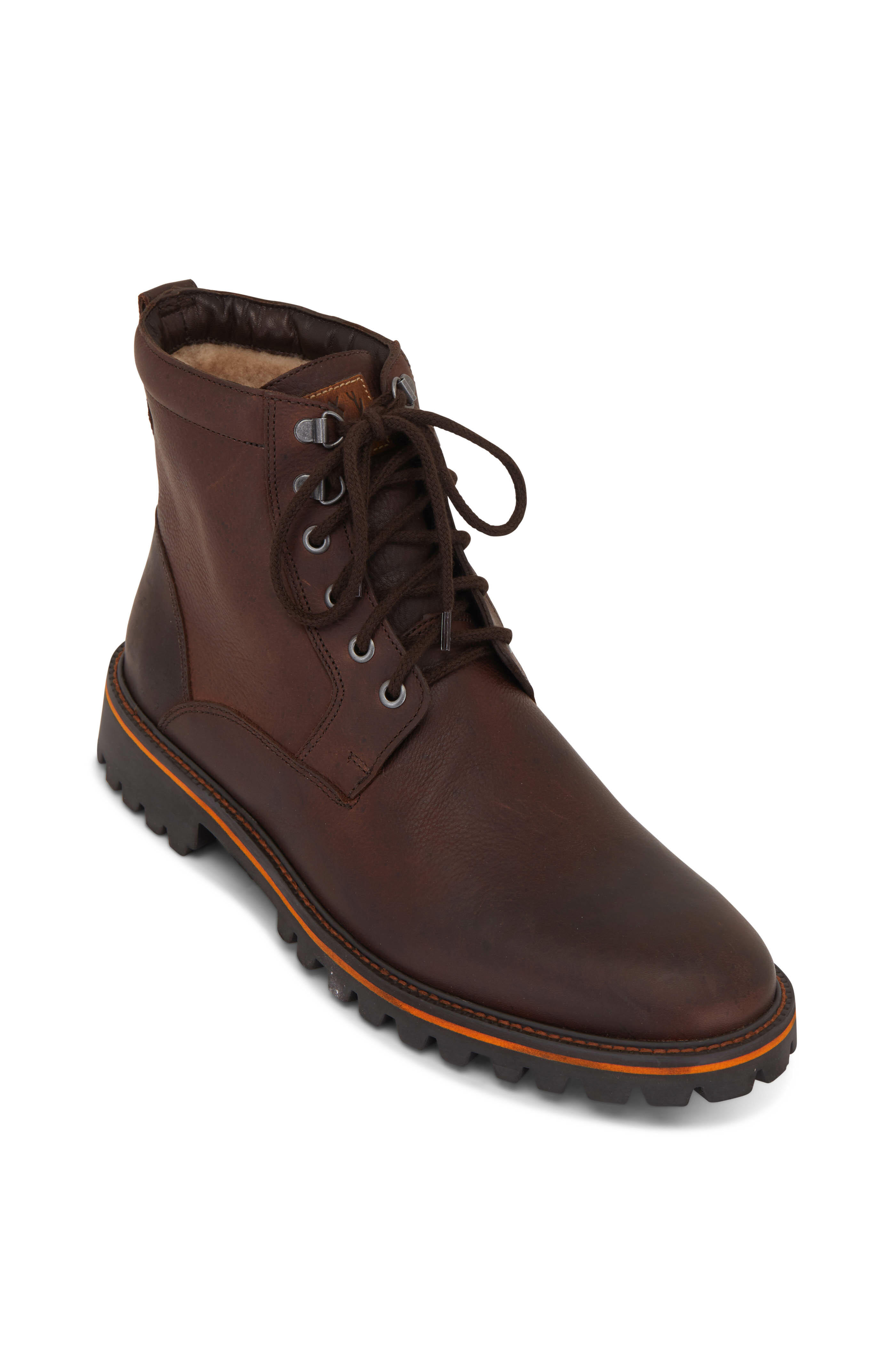 Martin Dingman - Bad Weather Walnut Shearling Lined Boot