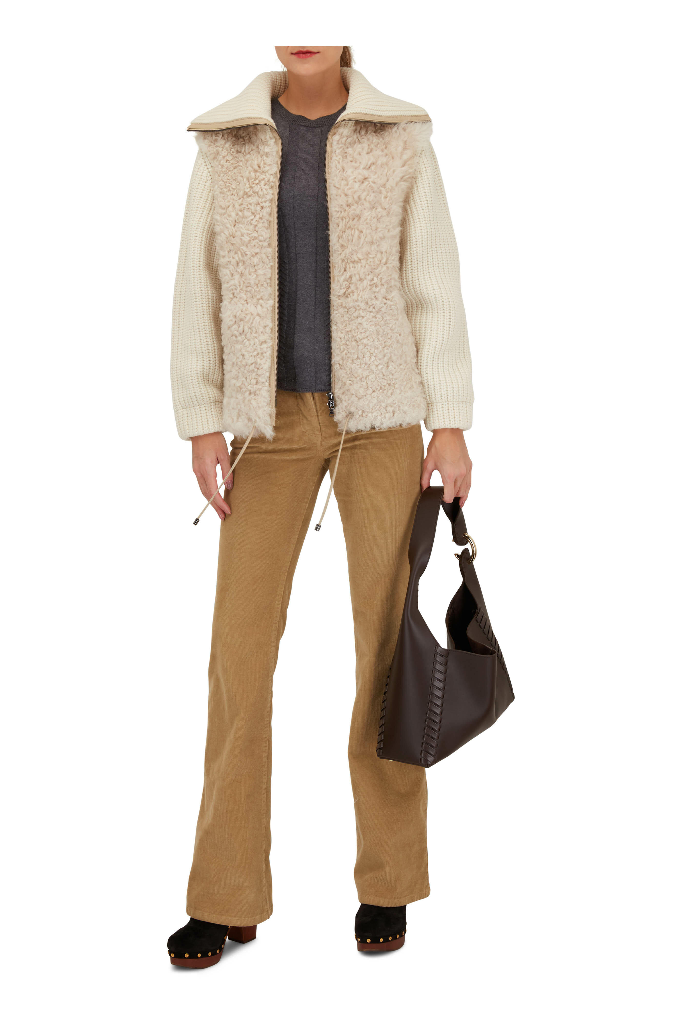 KZ_K Studio - Thunder Diagonal Knit Top | Mitchell Stores