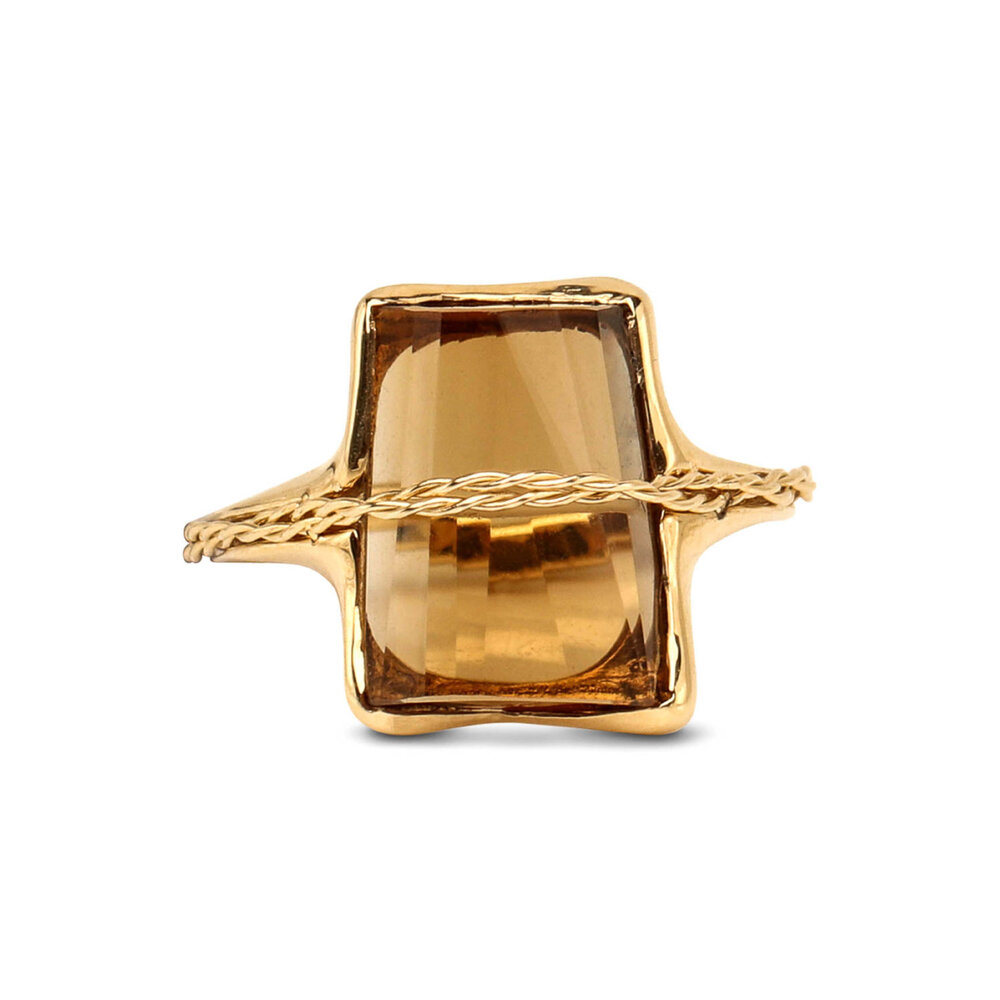 Kika Alvarenga - Citrine Quartz Tucum I Ring | Mitchell Stores