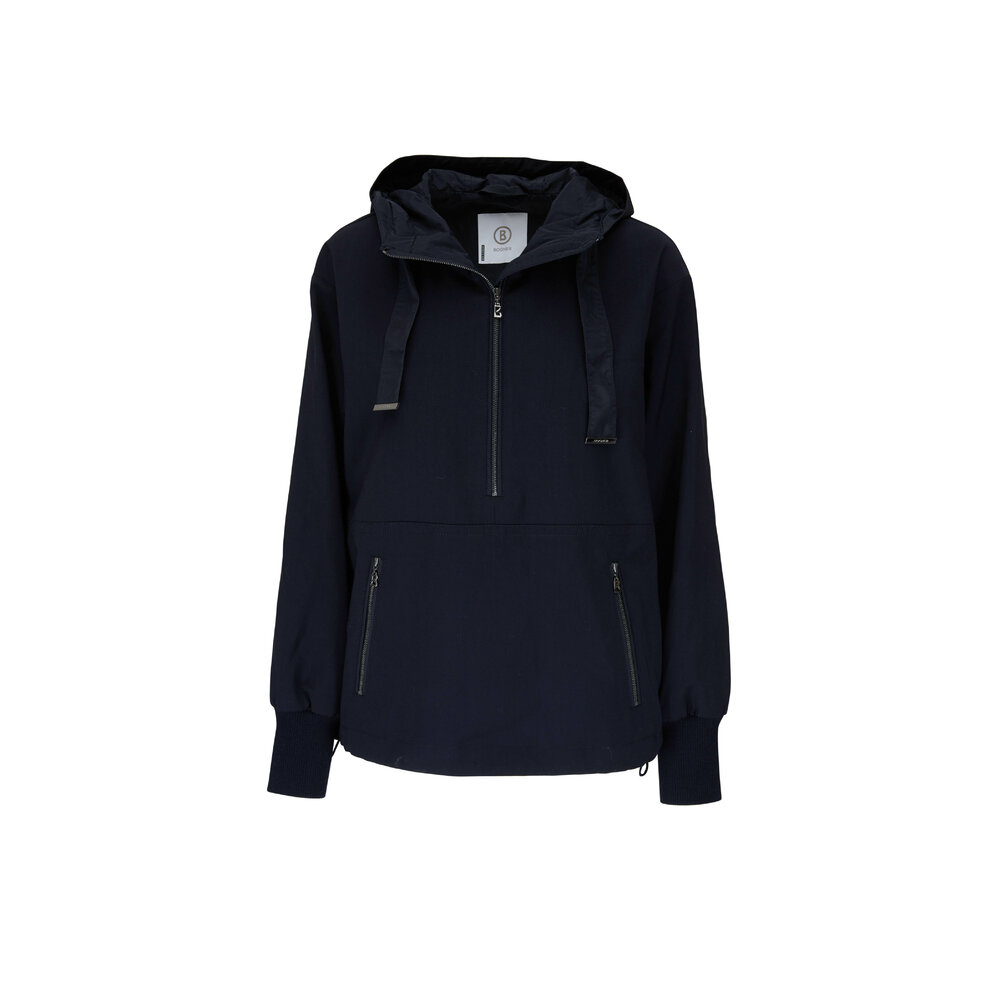 Bogner - Ruby Navy Blue Hooded Pullover Jacket | Mitchell Stores