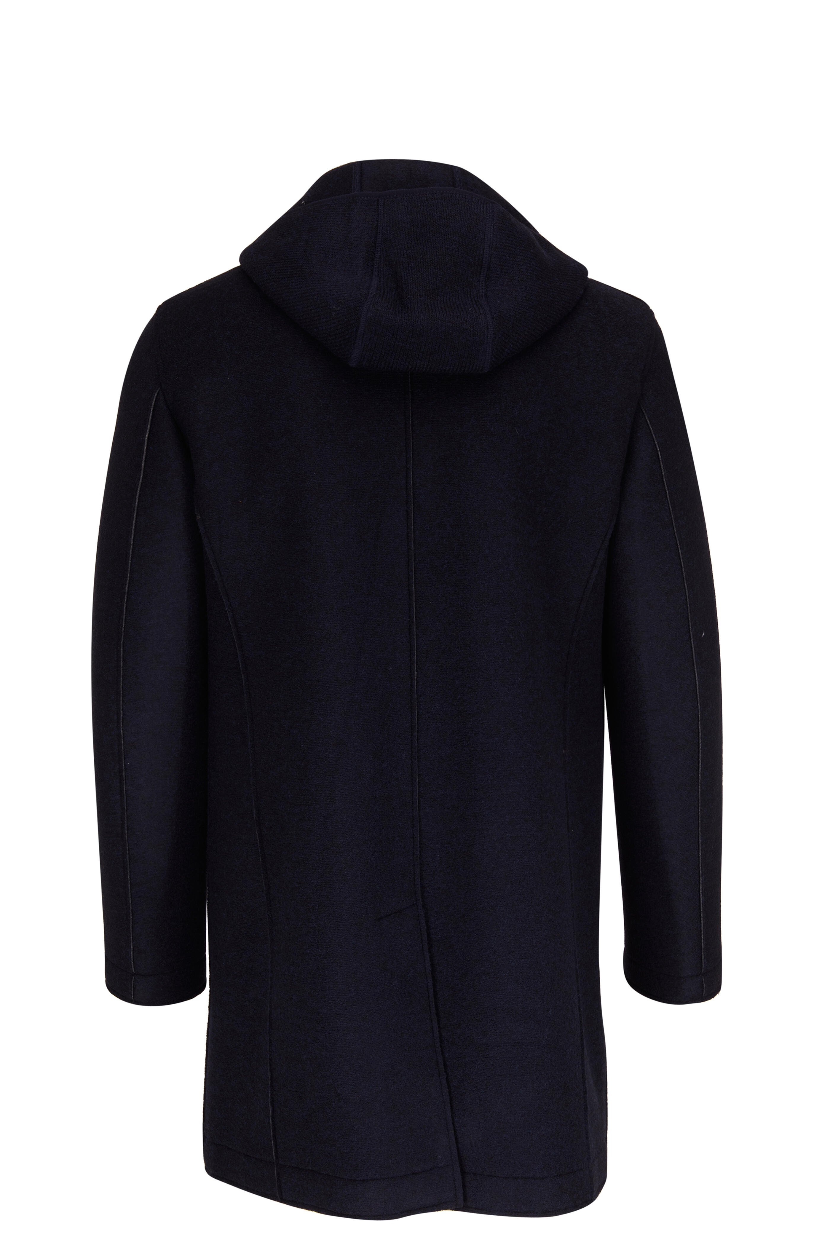 Fradi - Navy Wool Jersey Dickey Coat | Mitchell Stores