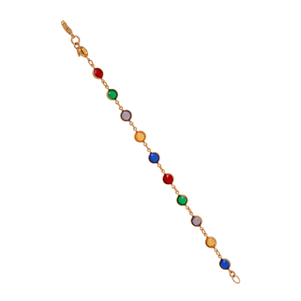 Cristina V. - Round Gemstone Quartz Chain Bracelet