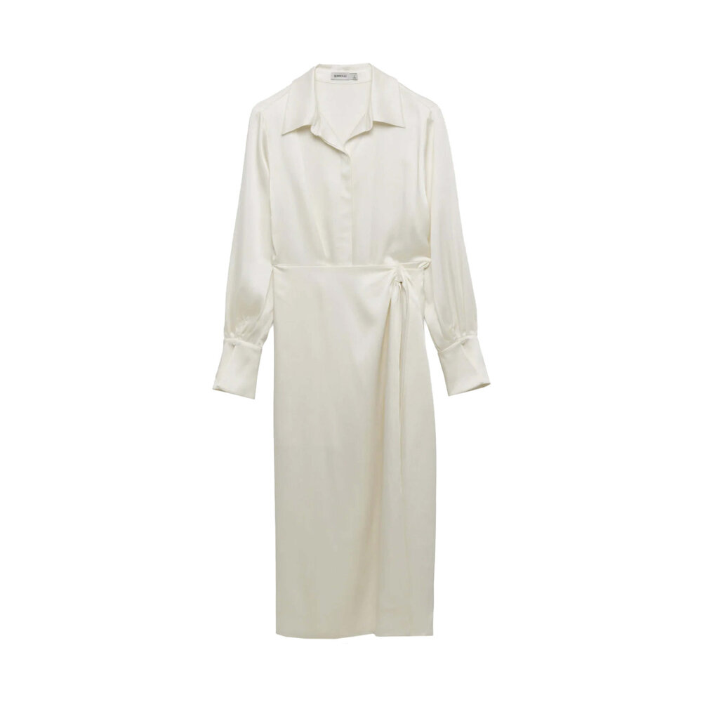 Simkhai - Ivory Samba Long Sleeve Draped Dress | Mitchell Stores