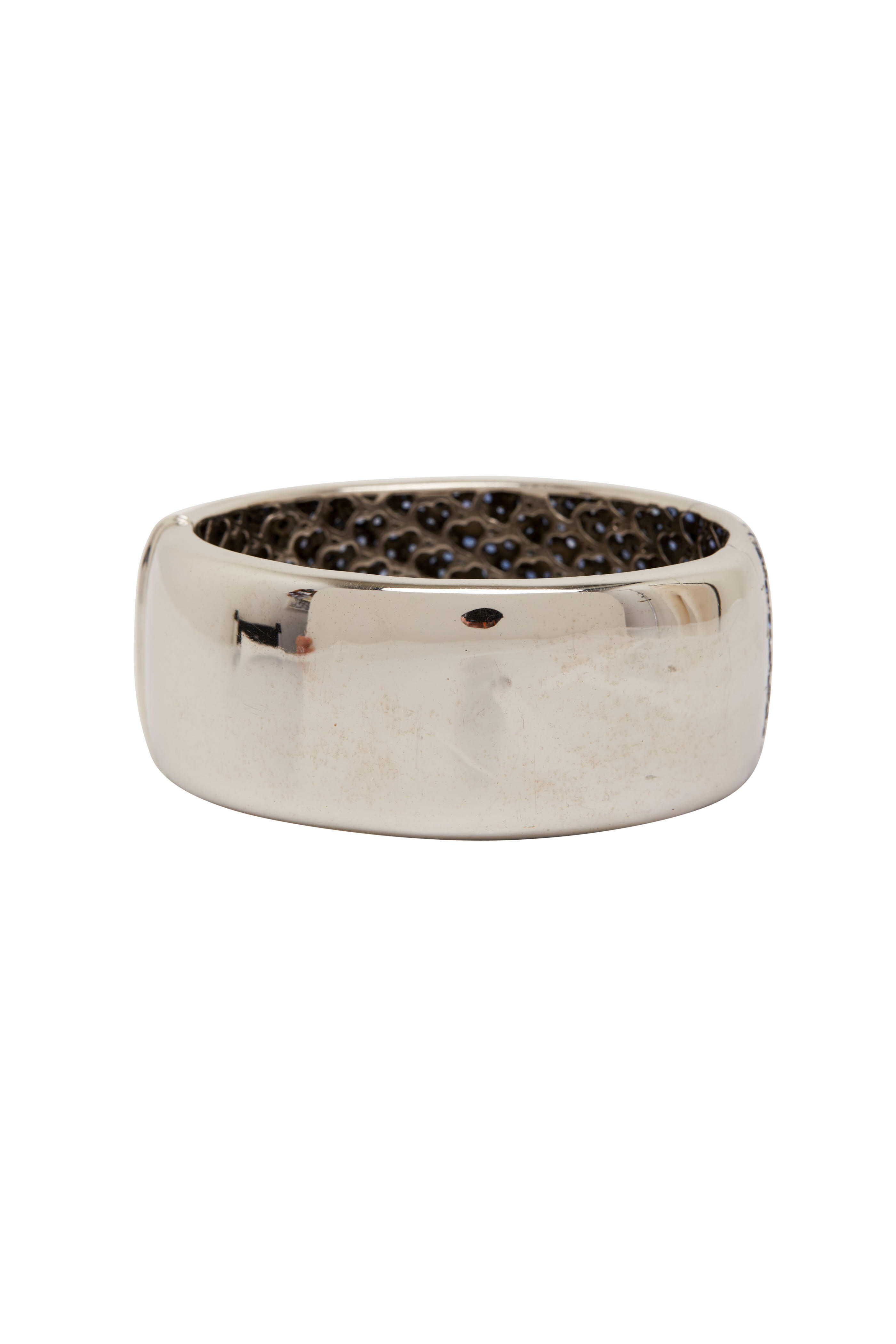 Cairo - Sterling Silver & Sapphire Bangle | Mitchell Stores