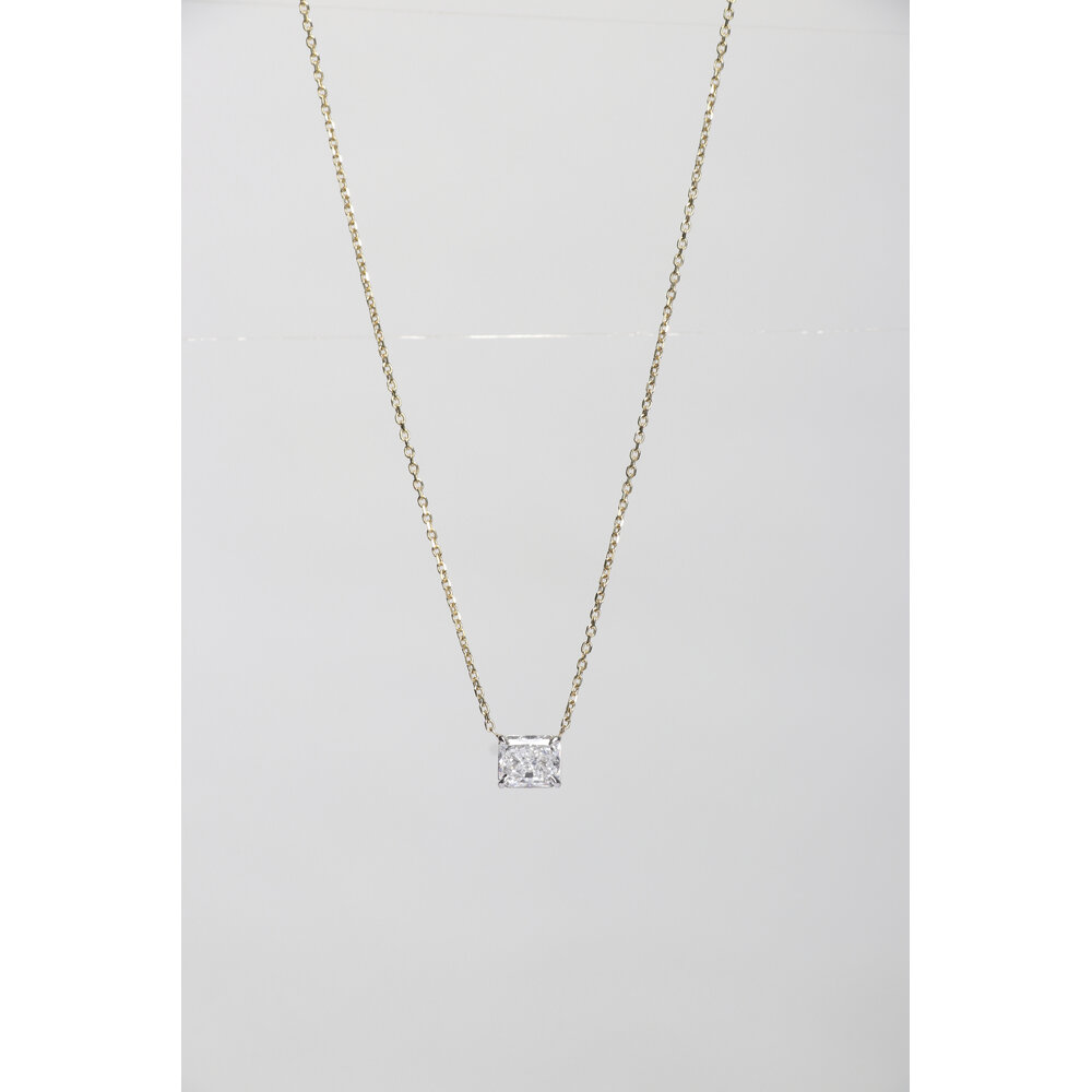 Louis Newman - Emerald Cut Diamond Necklace | Mitchell Stores