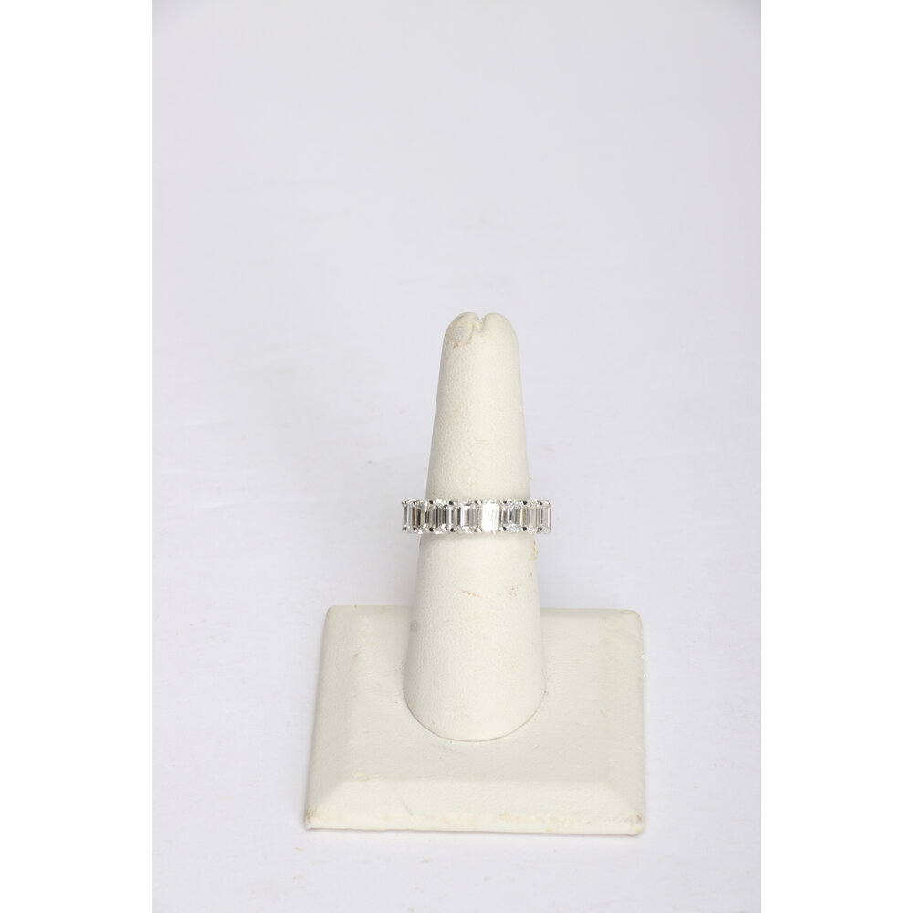 Louis Newman - Emerald Cut Diamond Eternity Band