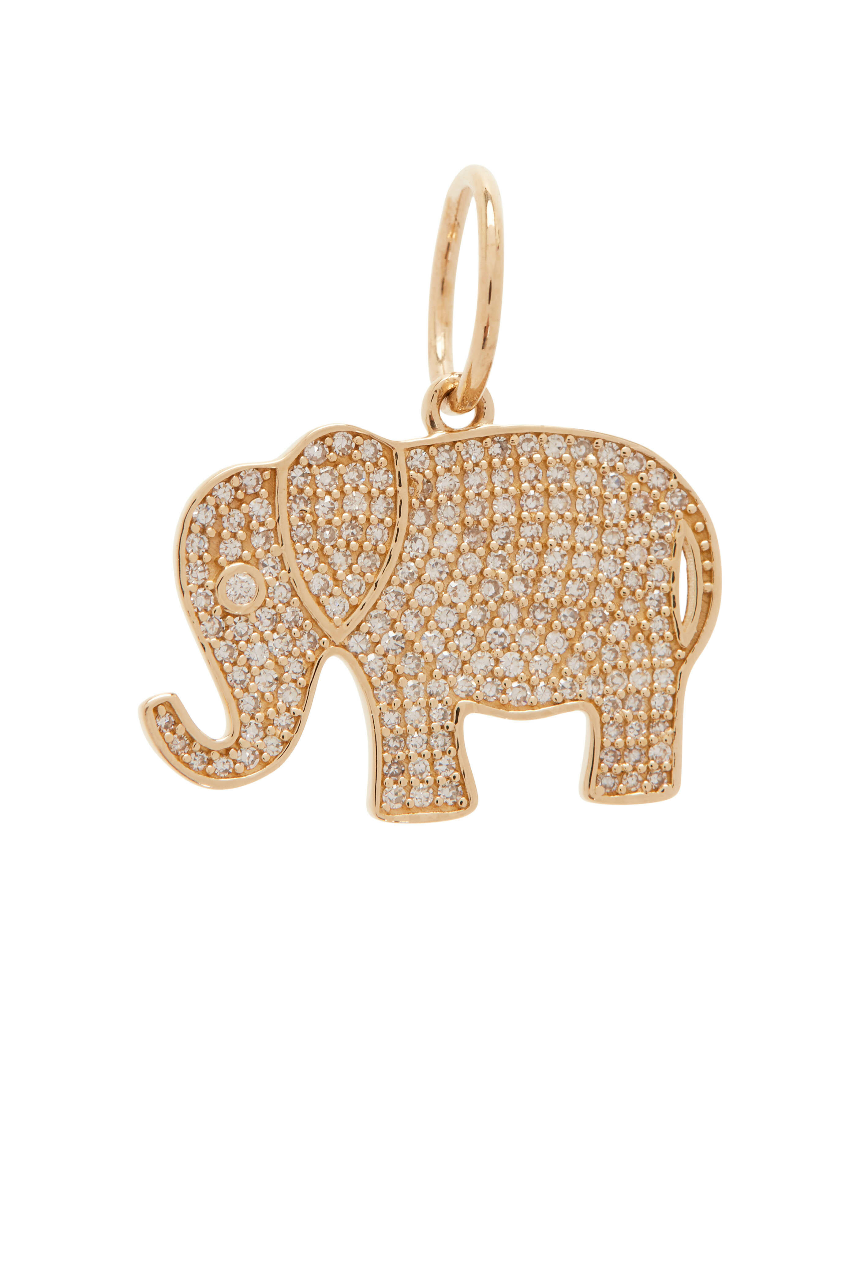 Kai Linz - Yellow Gold Diamond Elephant Charm | Mitchell Stores