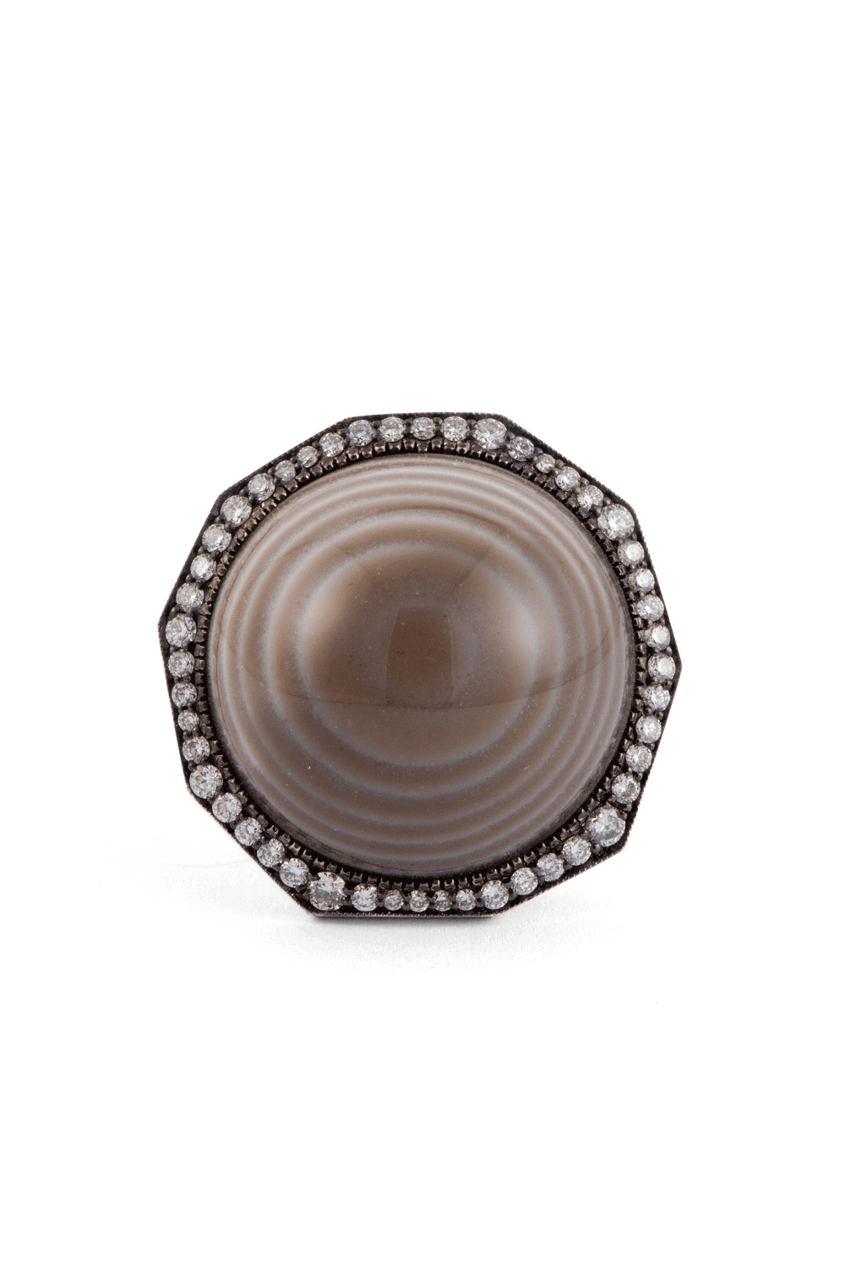 Sylva & Cie - Banded Polished Flint Ring | Mitchell Stores