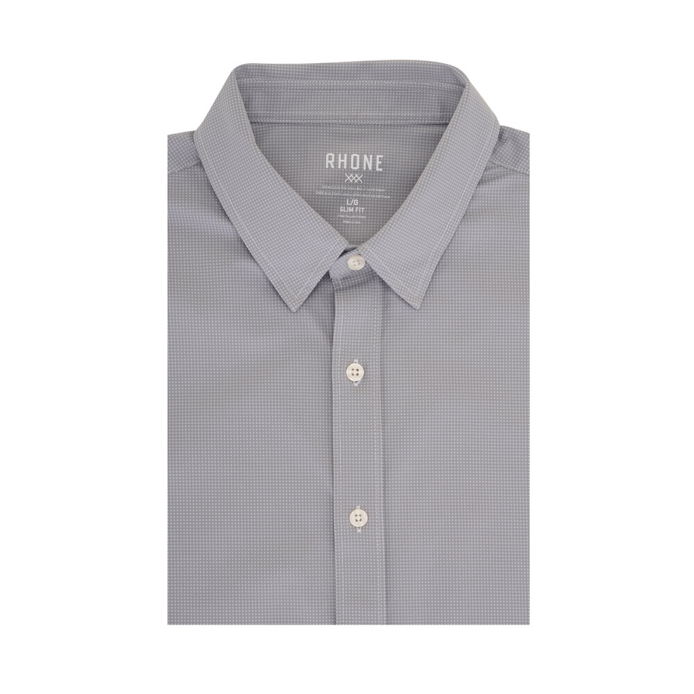 Rhone Apparel - Commuter Silver Geo Dot Shirt | Mitchell Stores
