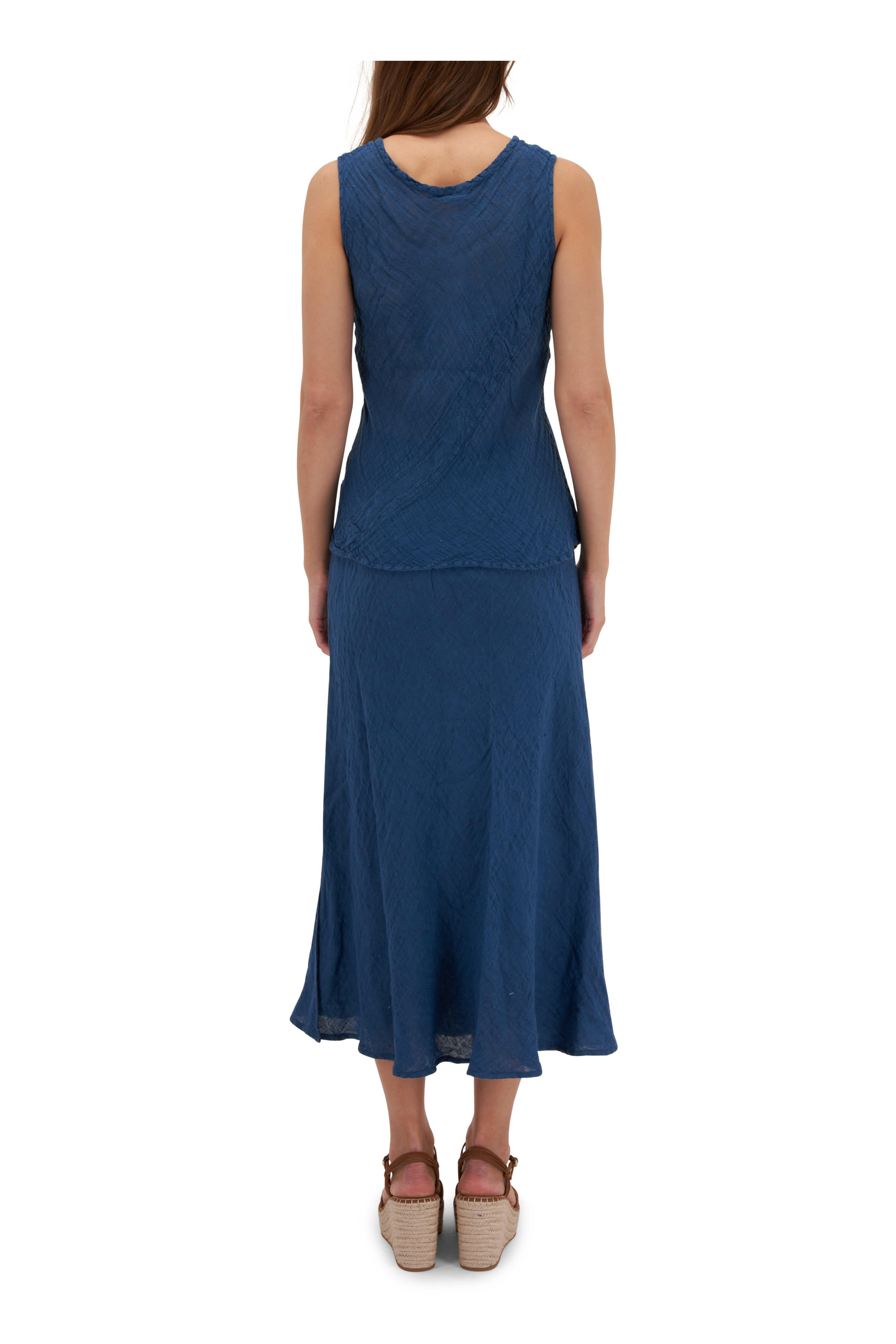 Stella Bianca - Denim Blue Mermaid Midi Skirt | Mitchell Stores