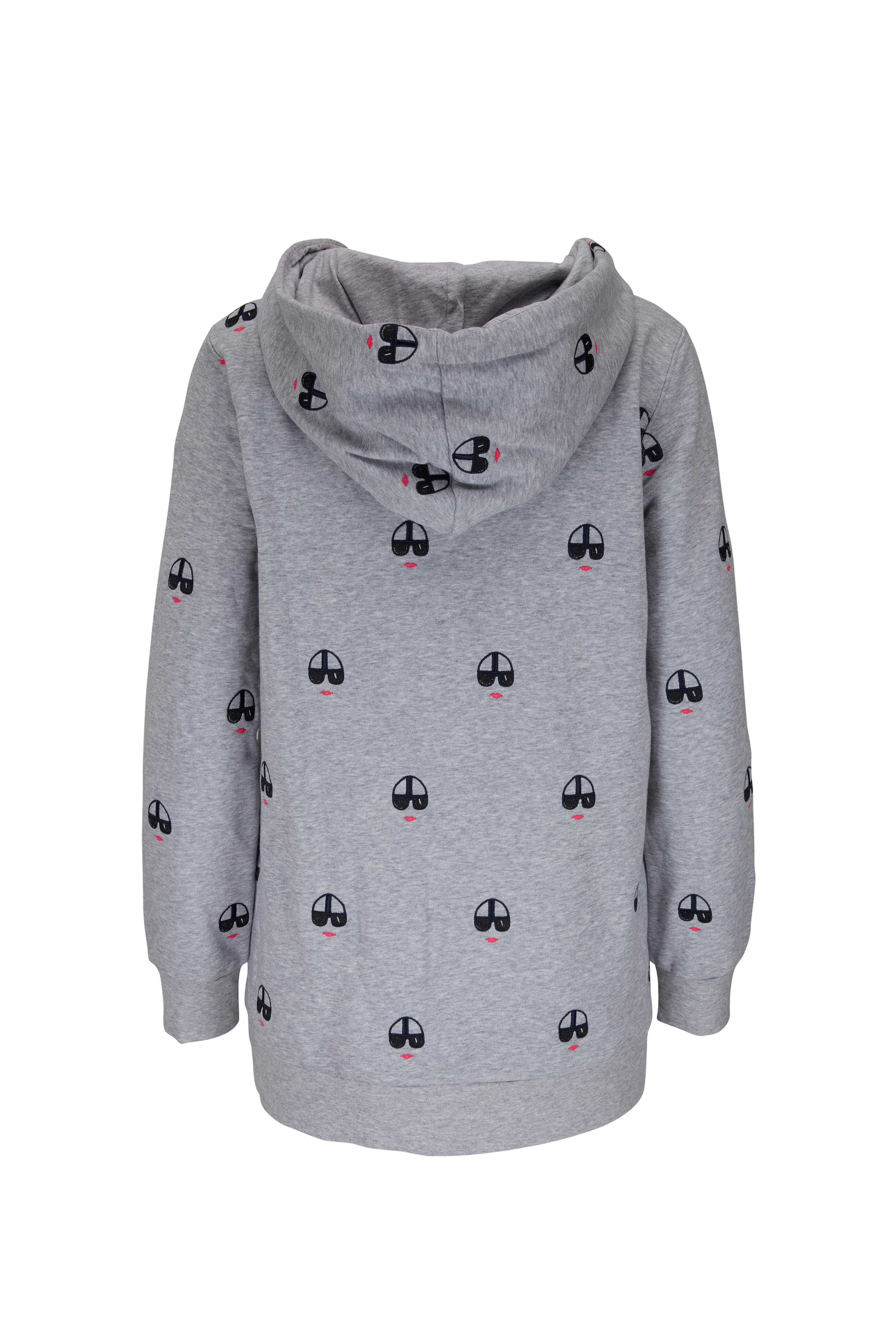 Bogner - Saya Light Gray French Terry Embroidered Hoodie