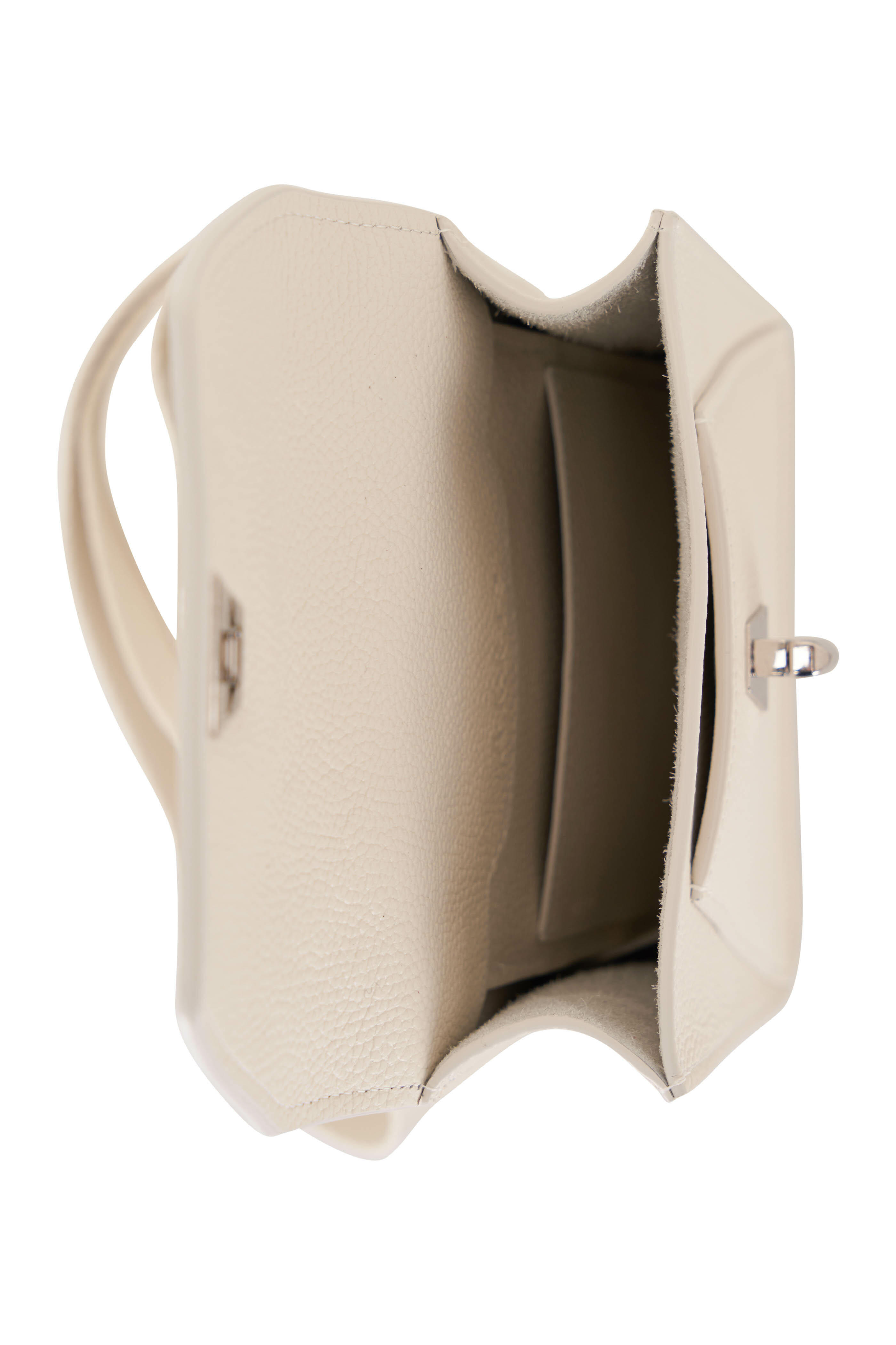 Akris - Mini Anouk White Leather Messenger Bag | Mitchell Stores
