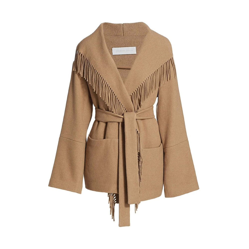 Simkhai - Camel Rowen Fringe Jacket | Mitchell Stores
