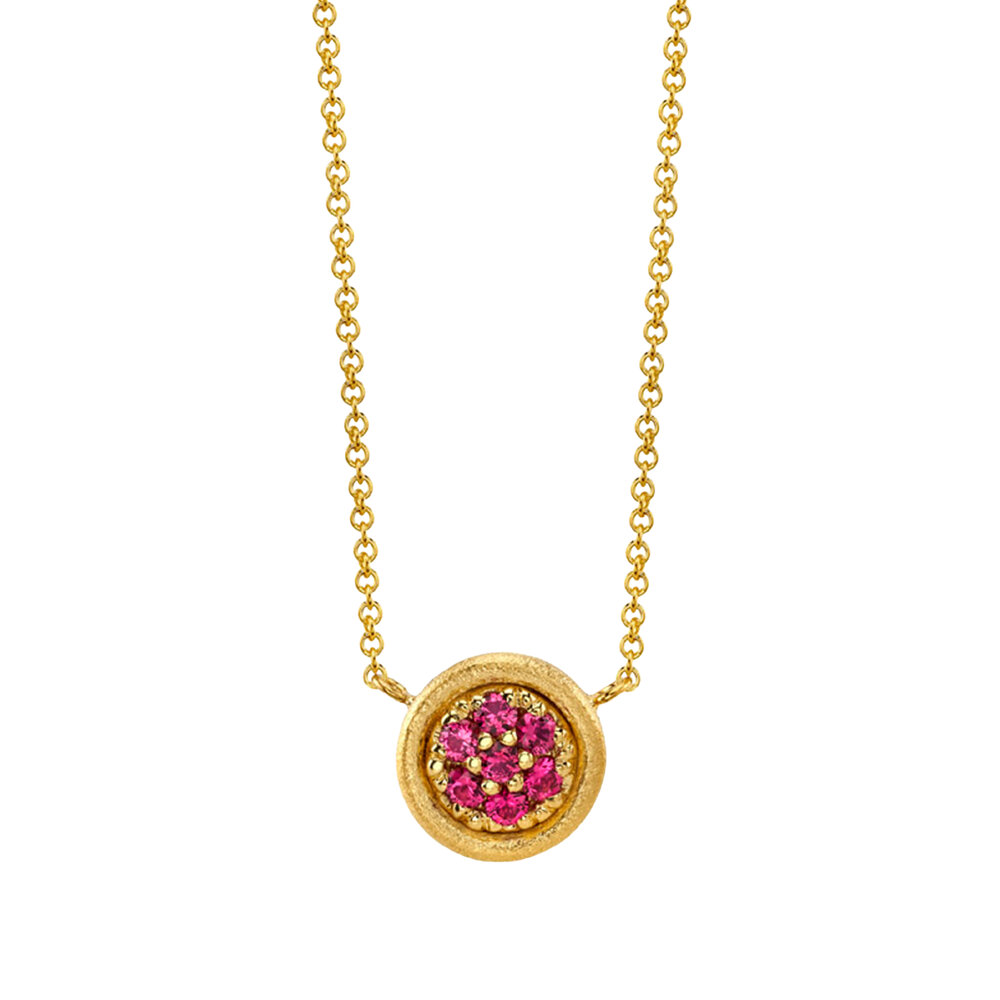 Aaron Henry - 18k Gold Red Spinel Mini Pendant | Mitchell Stores
