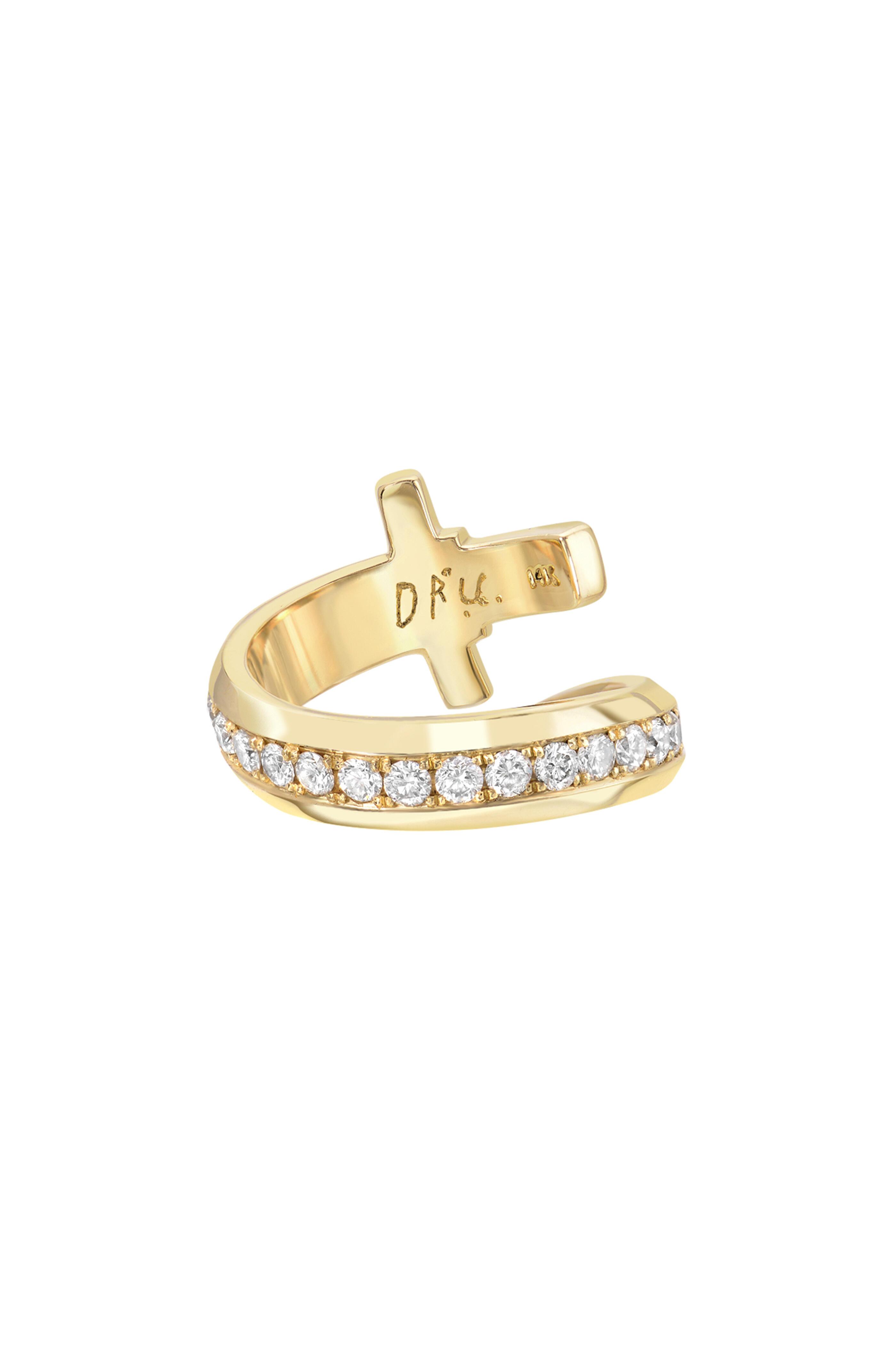 Dru - Diamond & Emerald Sword Ring | Mitchell Stores