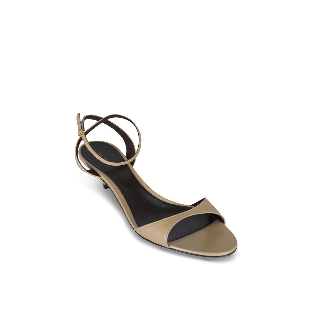 The Row - Vika Iron Gray Ankle Strap Sandal, 35mm The Row - Vika Iron Gray Ankle Strap Sandal, 35mm