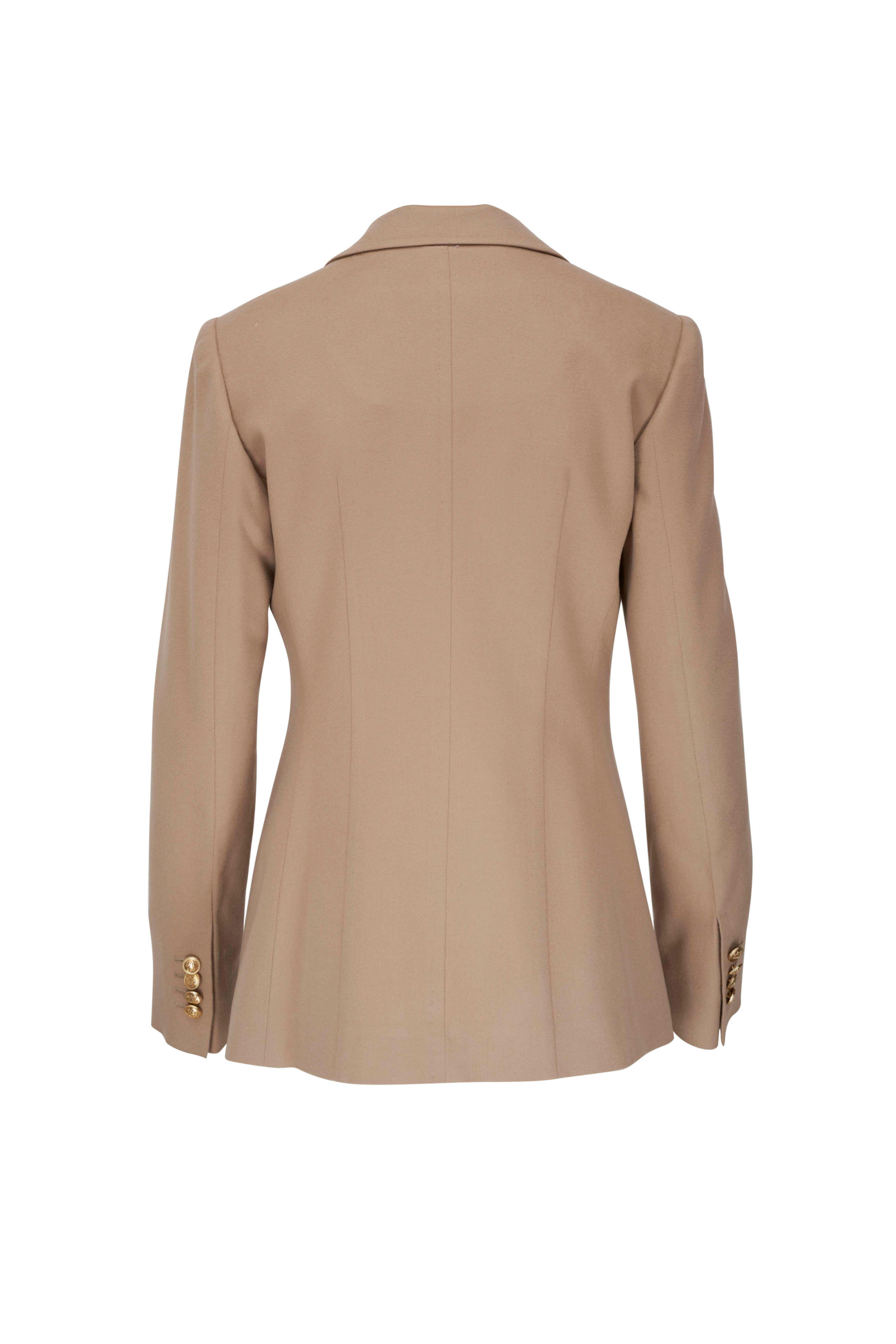 Kiton - Neutral Cashmere Double Breasted Jacket